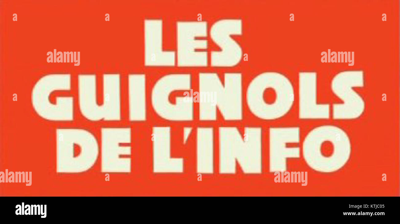 The logo of *Guignols*, a popular French puppet show, first appeared in ...