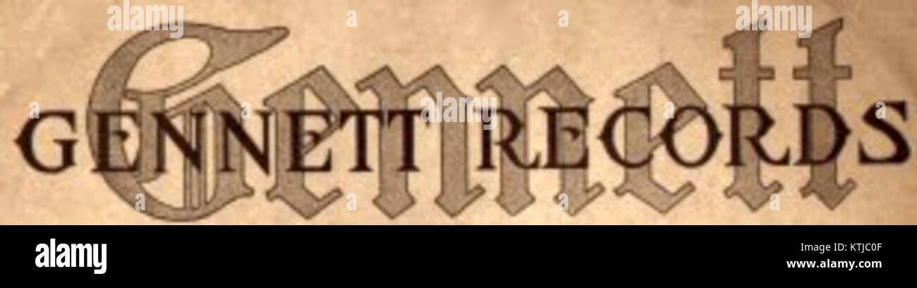The Gennett Records logo represents a historic American record label ...