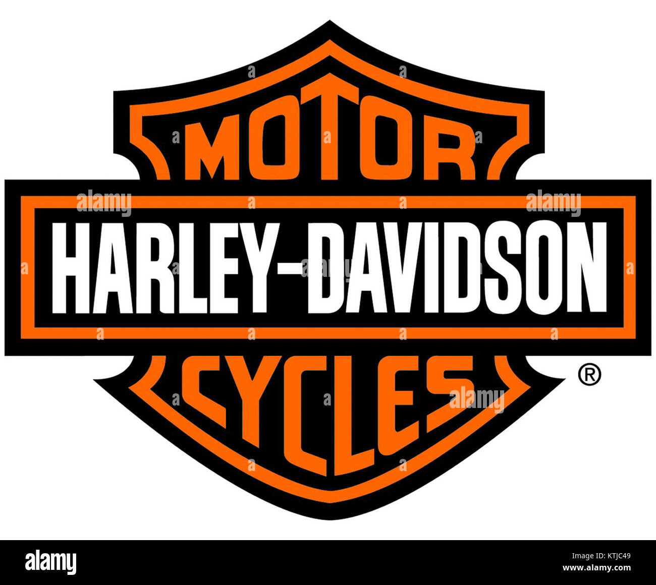 The *Harley Davidson* logo is a well-known symbol of the American ...