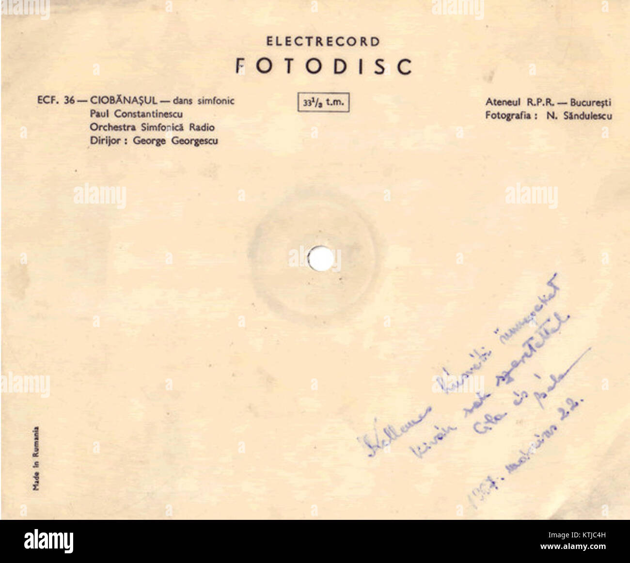 The Electrecord ECF 36 is a vinyl record, known for its quality sound ...