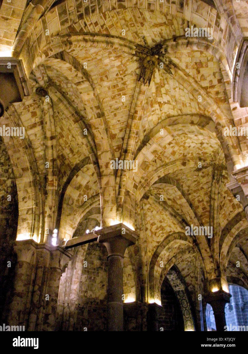 This image showcases the interior of the Avila Cathedral, focusing on ...