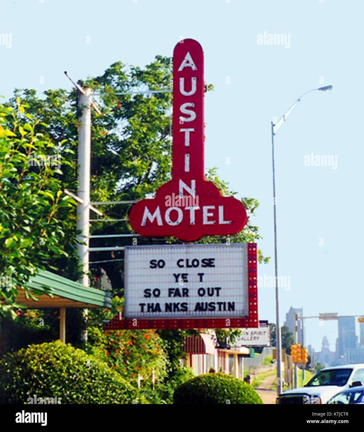 Austin Motel Sign Stock Photo - Alamy