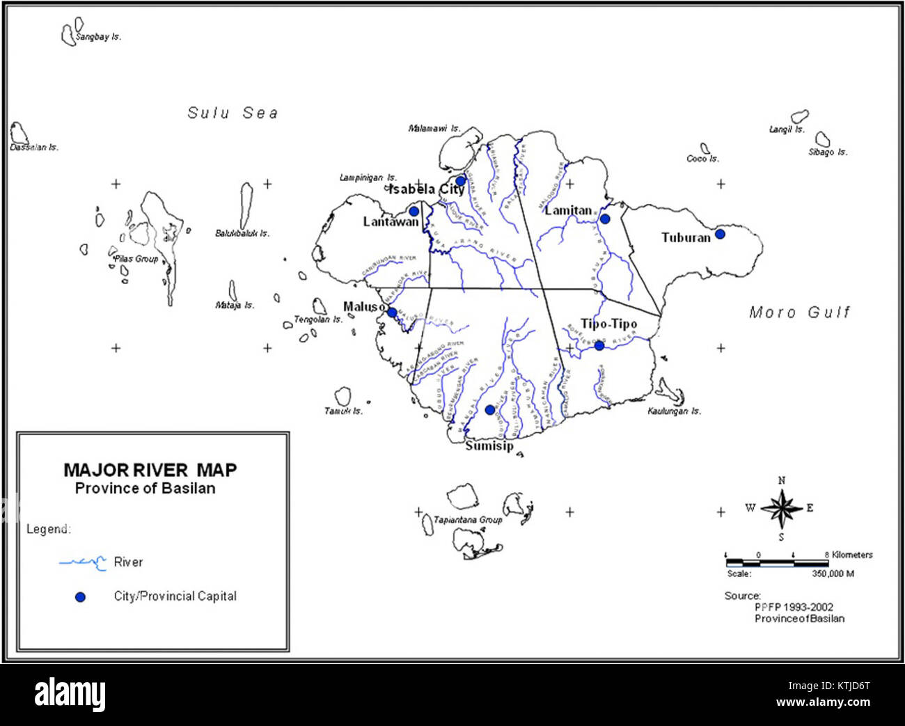 The Basilan River systems in the Philippines are key waterways ...