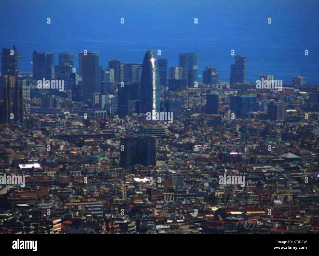 A panoramic view of Barcelona, showcasing the city's distinctive ...
