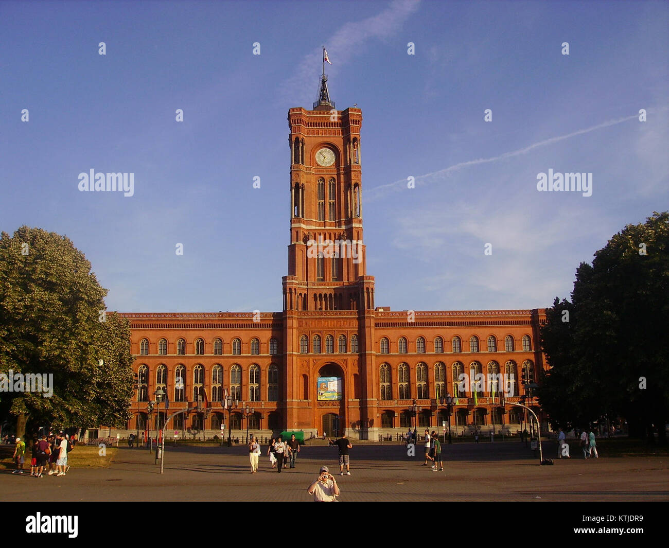The Rotes Rathaus (Red Town Hall) in Berlin, Germany, an iconic ...