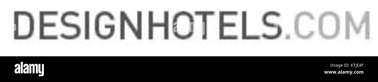 The logo of Design Hotels represents a brand known for its collection ...