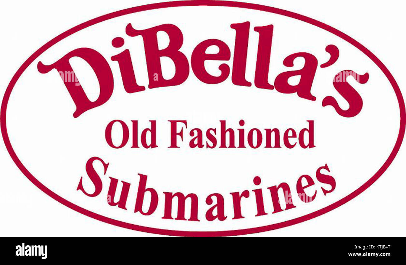 The DiBella's Logo in red represents the identity of DiBella's Subs, a well-known sandwich shop ...