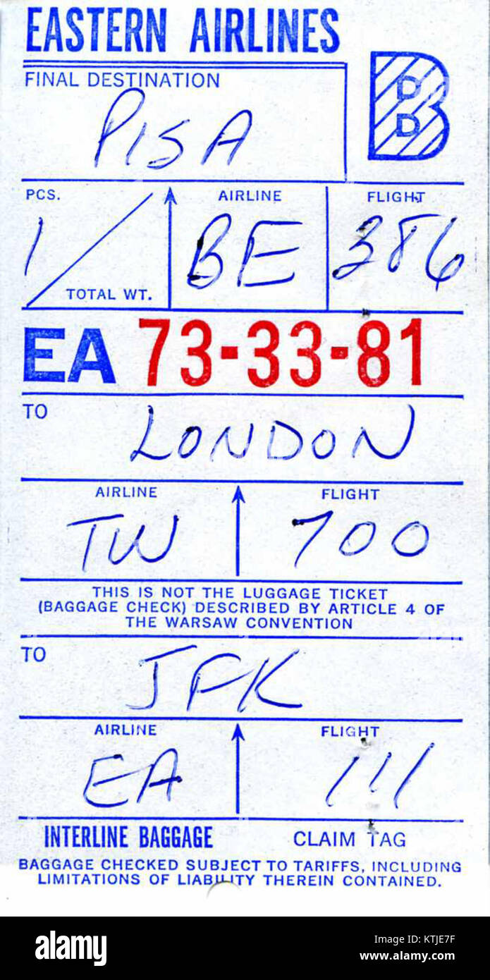 Eastern Air Lines High Resolution Stock Photography and Images - Alamy