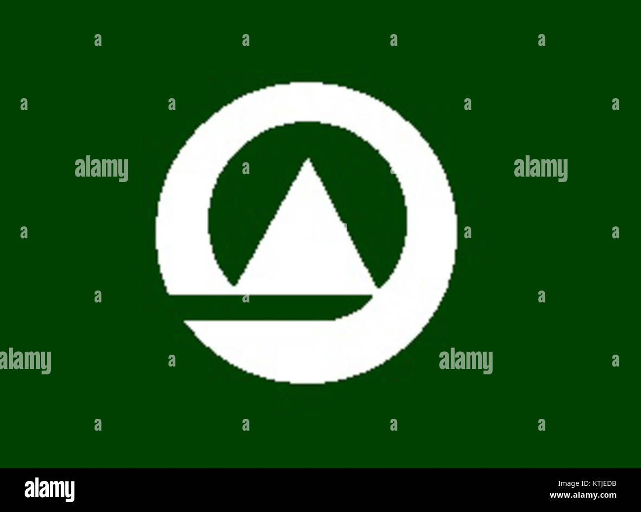 The flag of Tatsuyama, Shizuoka, represents the region's identity and ...