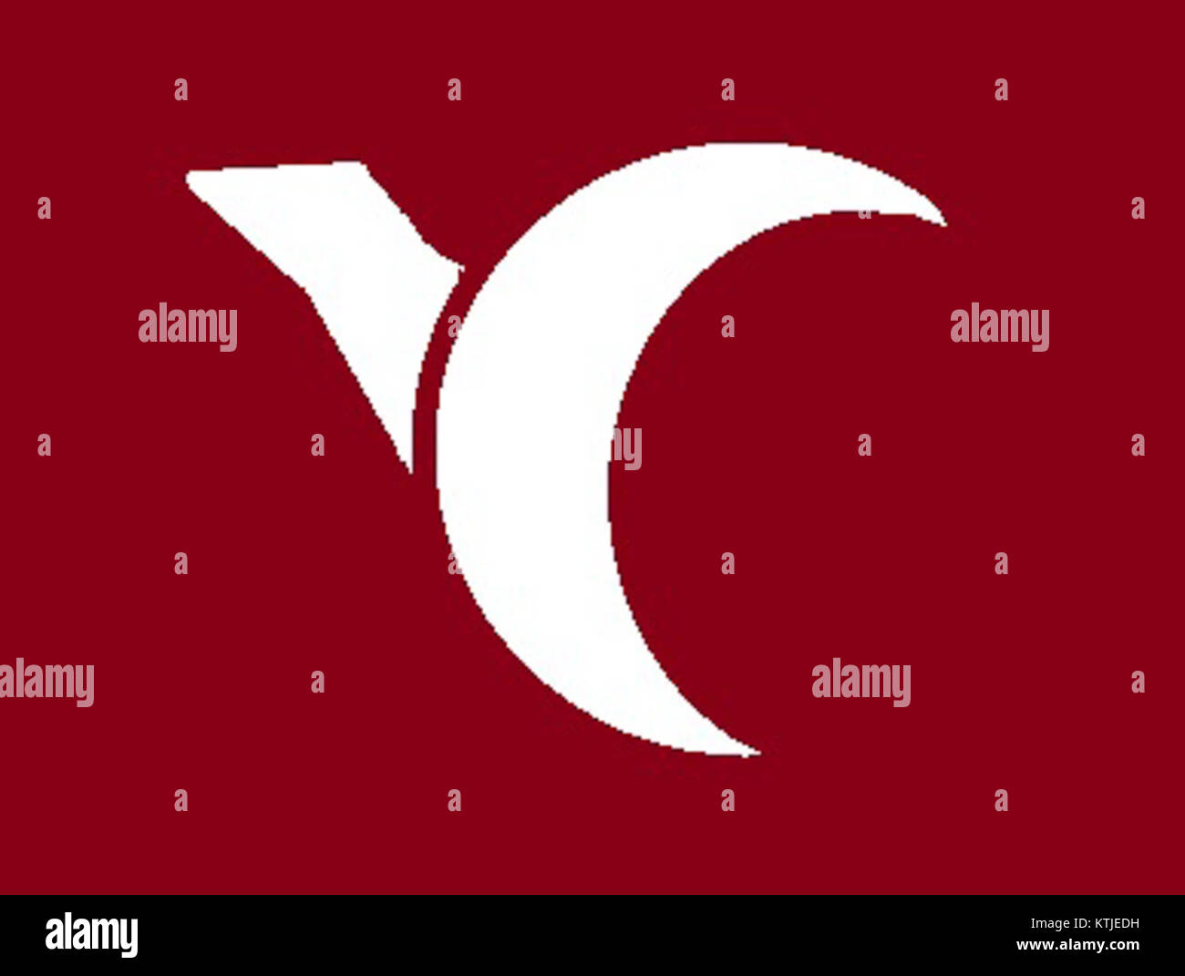 The flag of Toyooka, a city in Nagano Prefecture, Japan, represents the ...