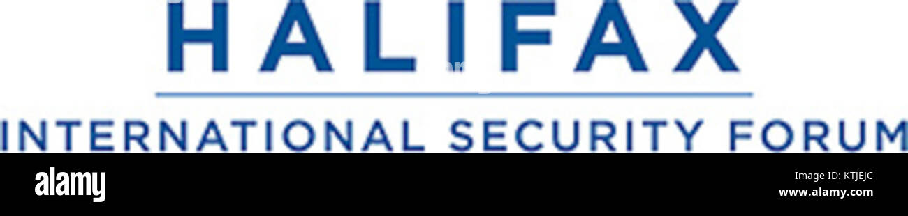 The logo of the Halifax International Security Forum, an event focusing ...