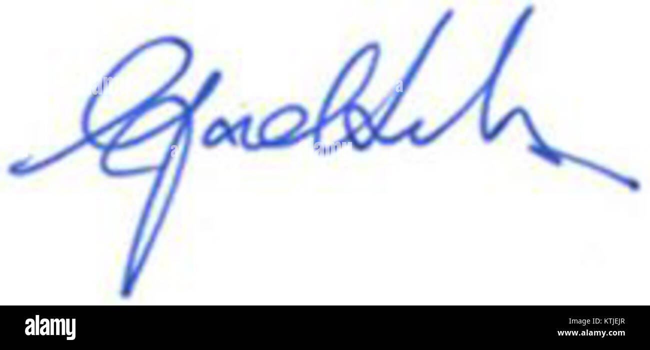 Gareth Hughes signature Stock Photo - Alamy