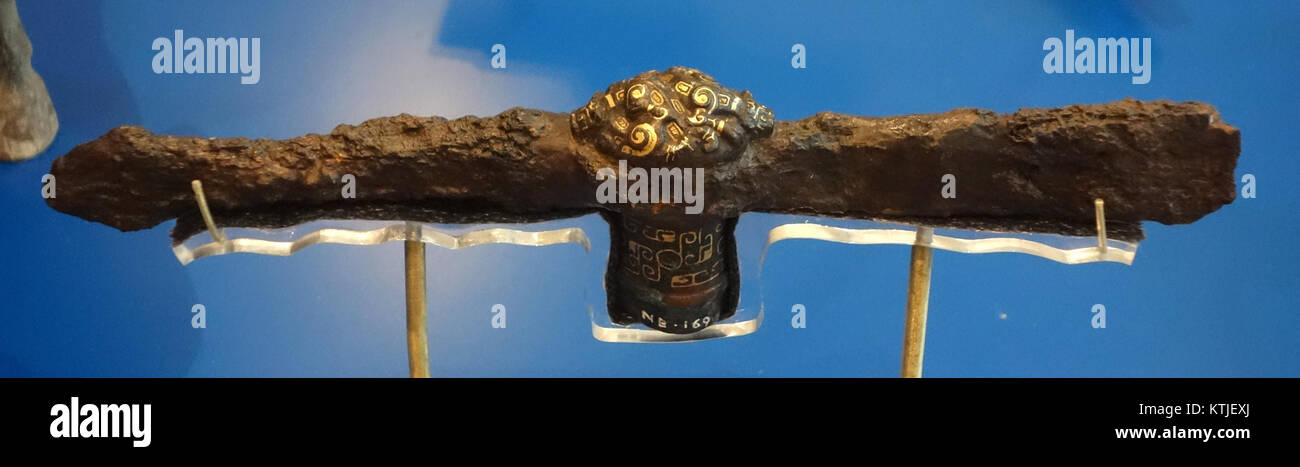 A Han dynasty battle axe from China (206 BCâ€“220 AD) made of iron and ...
