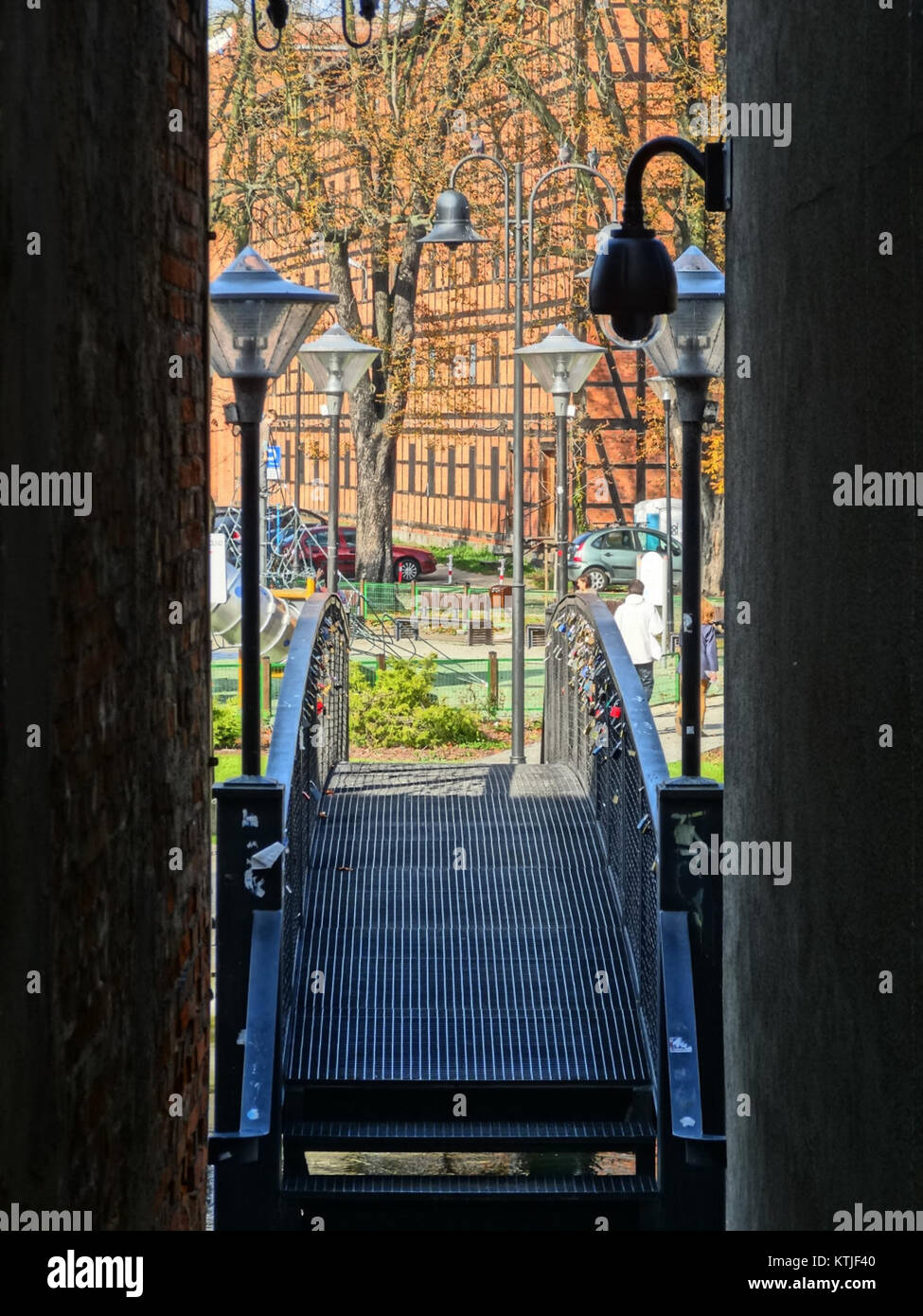 A photo of the footbridge in the WB district, captured on October 2 ...