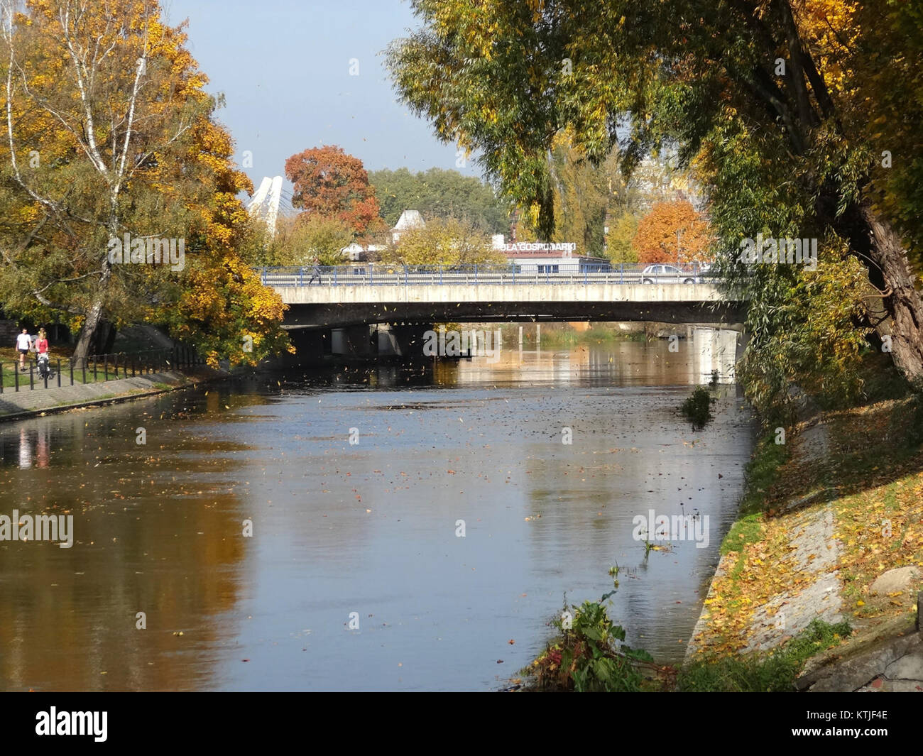 This image shows the Solidarity Bridge in Gdansk, Poland, a key symbol ...