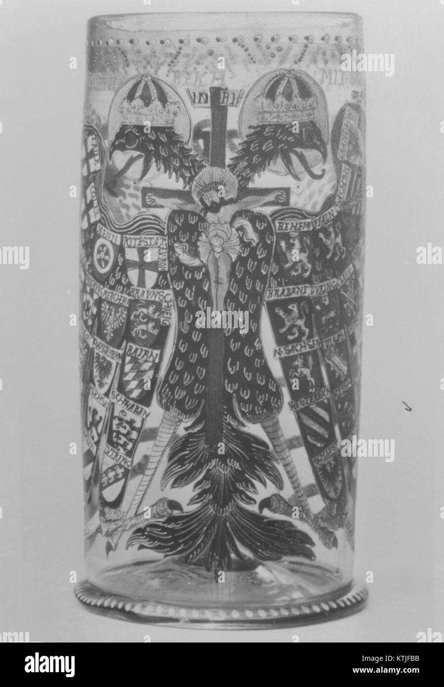 This beaker, known as the Reichsadler Humpen, is a historic German ...