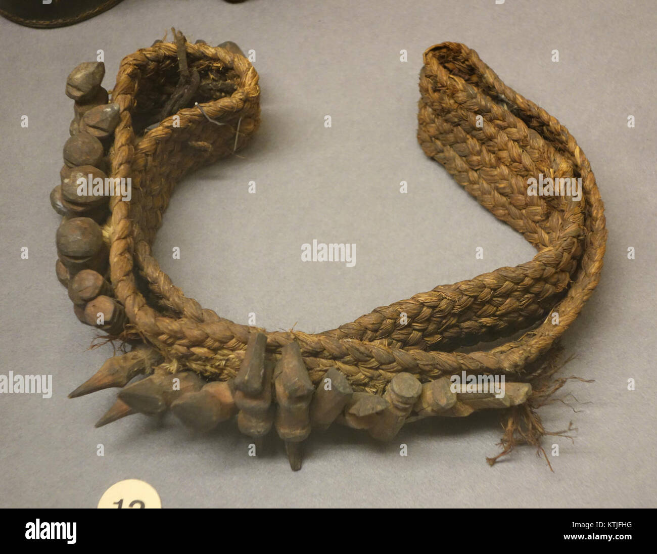 This belt, made from raffia, was used for magical protection in Central ...