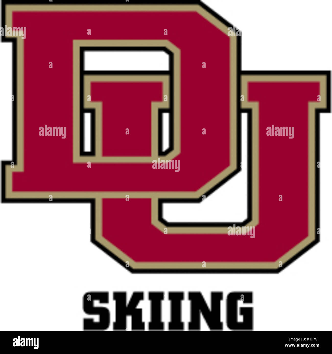 DU Monogram Skiing 3C Stock Photo - Alamy