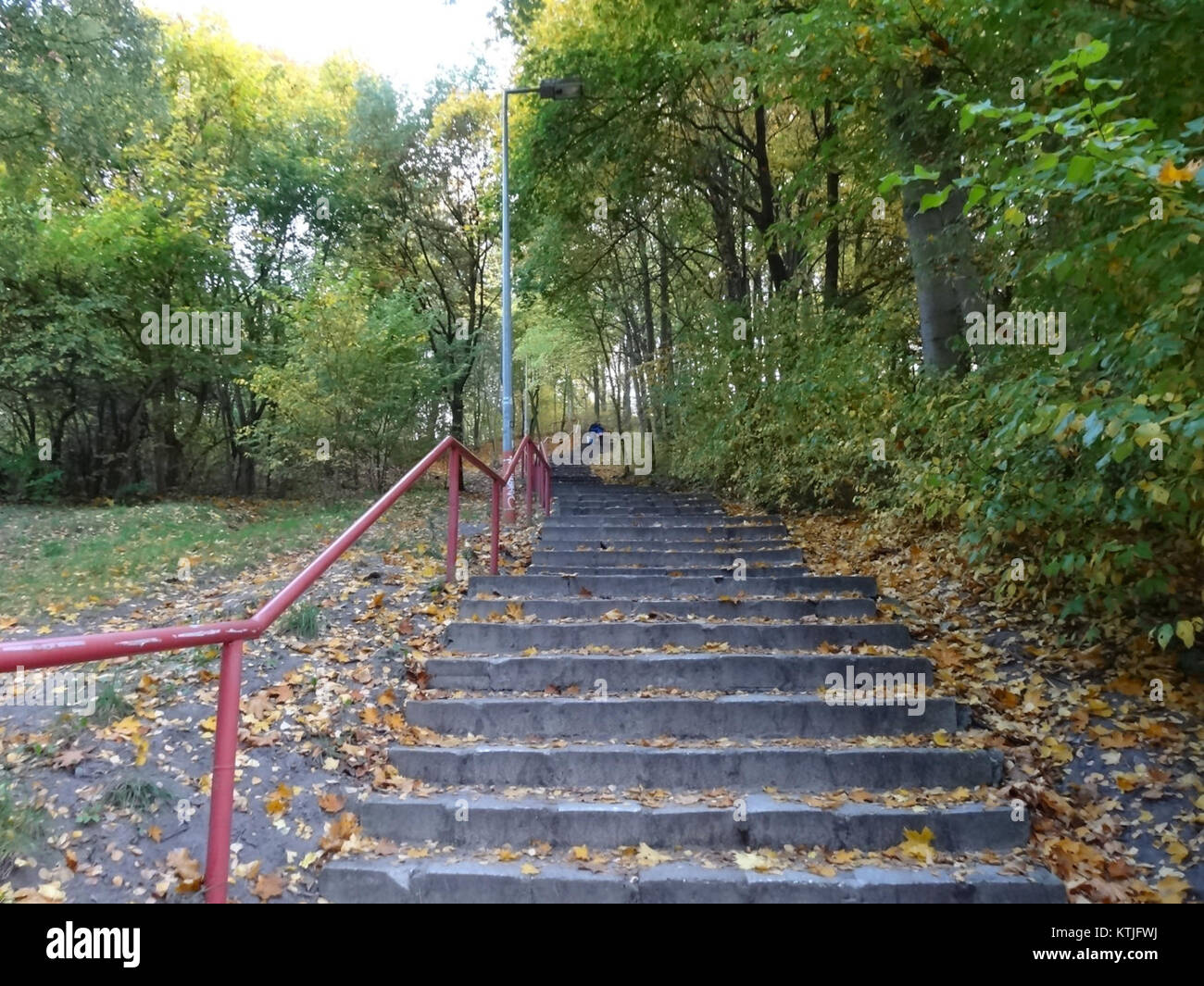 This image features a building with a set of stairs, likely taken in ...