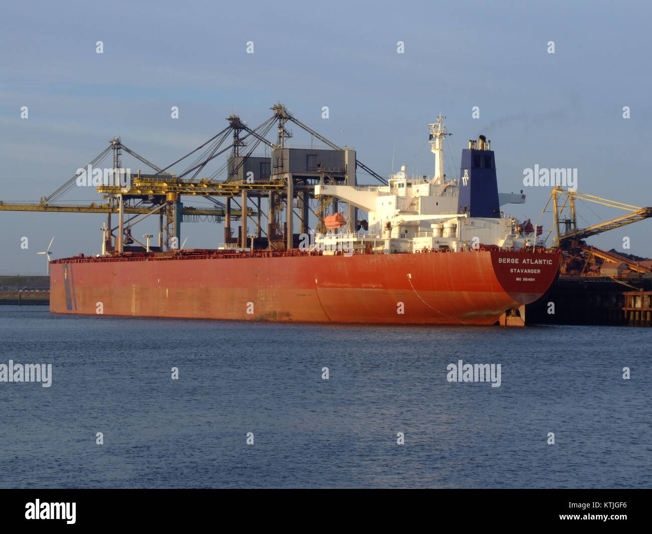 Photograph of the Berge Atlantic, a large bulk carrier vessel, with IMO ...