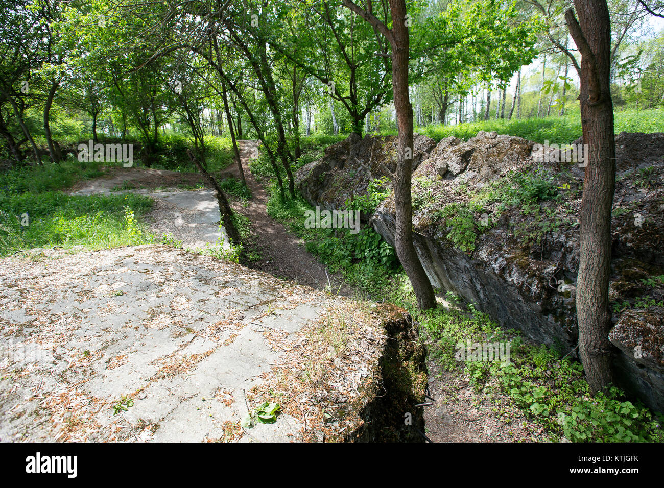 The ruins of the bunker located in Ukraine Stock Photo - Alamy