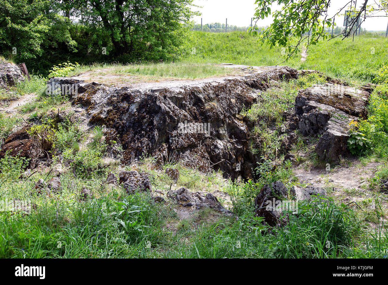 One of Hitler's bunker, which is located in Ukraine. Bunker bombed ...