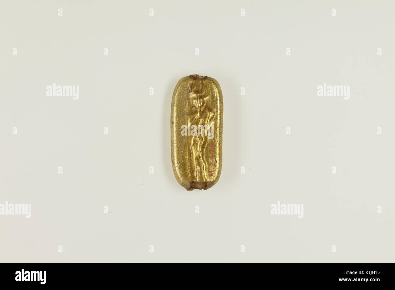 This bead features the figure of Harpokrates, the ancient Egyptian god ...