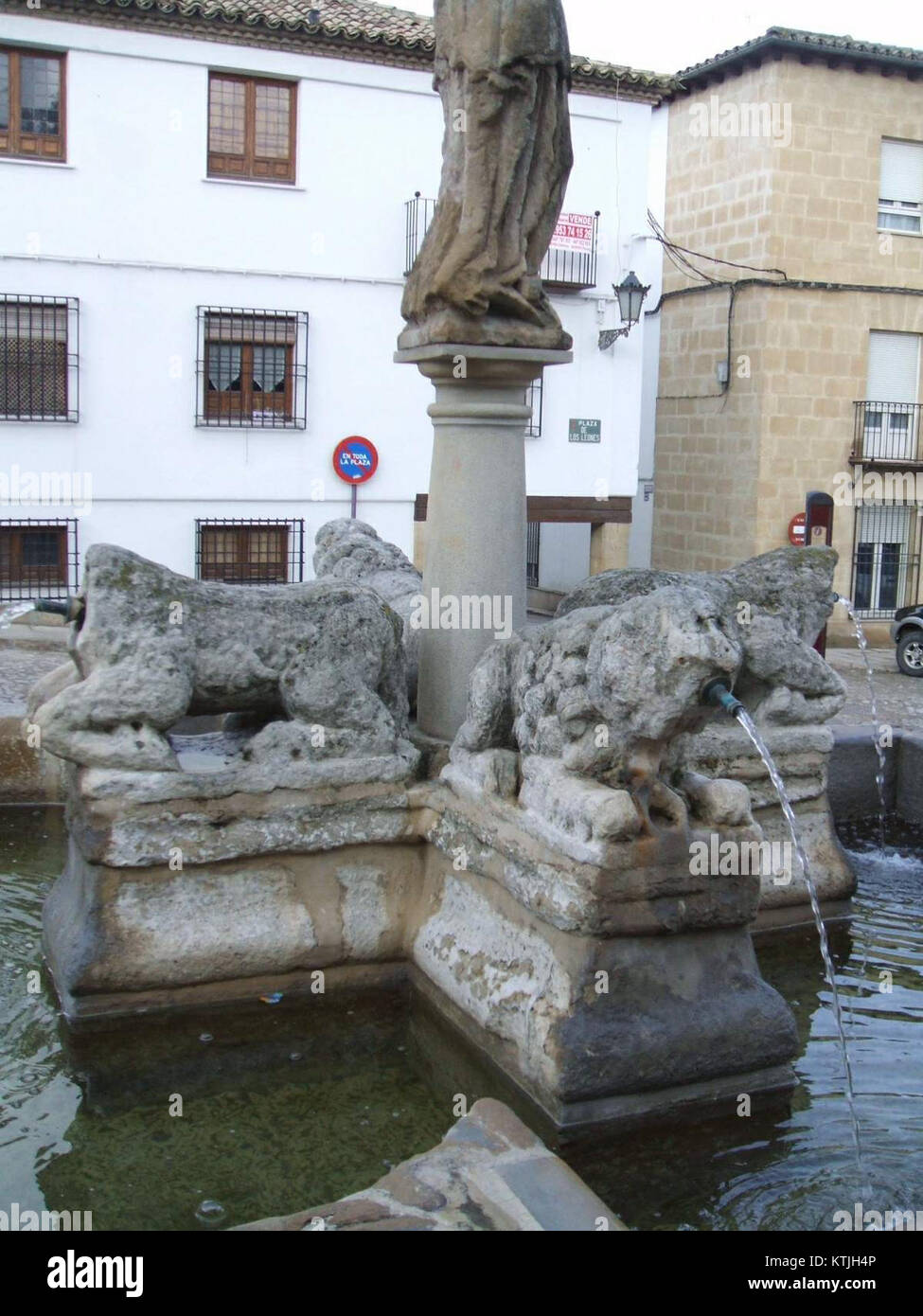 The Fuente de los Leones in Baeza, Spain, is a historical fountain ...