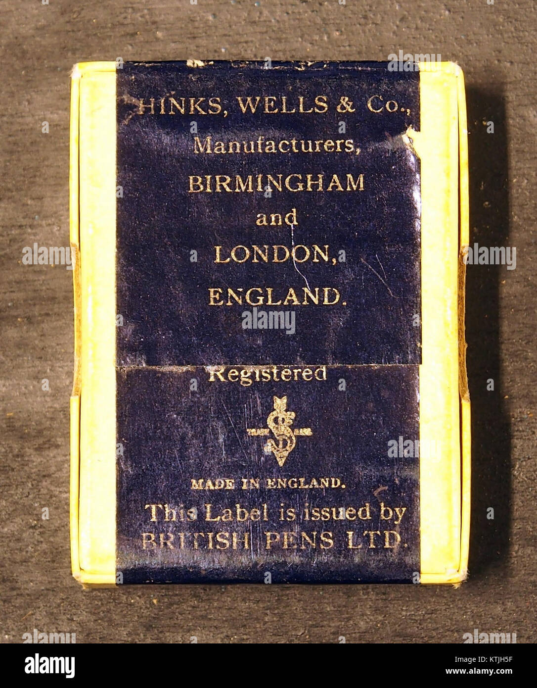 A historic fountain pen manufactured by Hinks, Wells & Co, a London ...