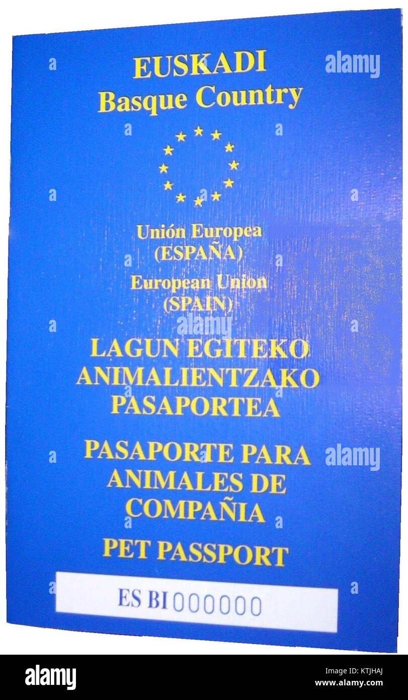 The EU pet passport is a document that allows pets to travel between EU ...