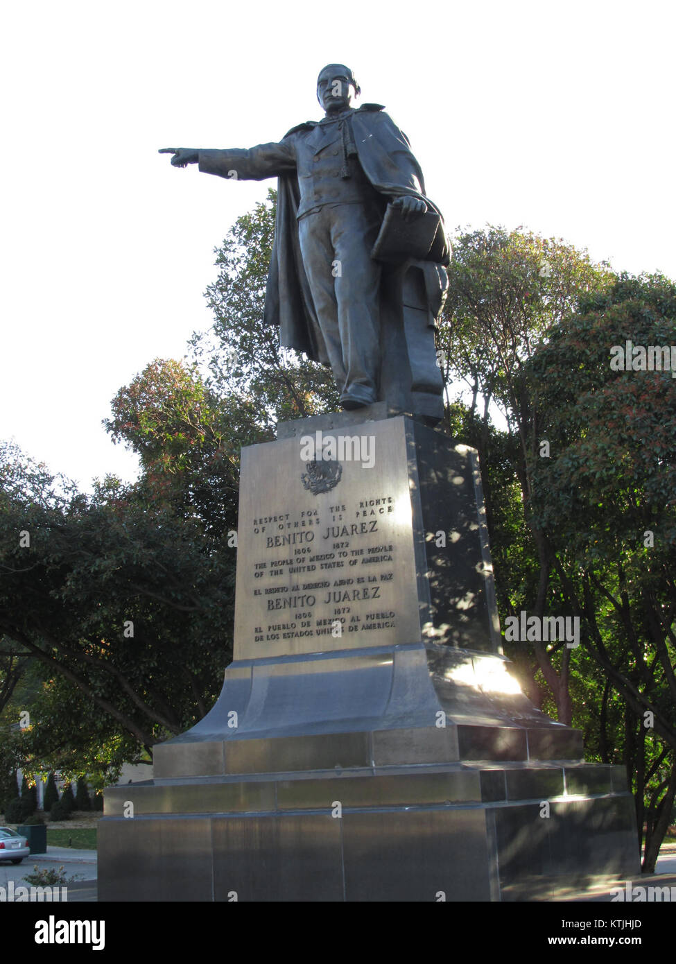 The Benito Juarez statue honors the former President of Mexico, known ...
