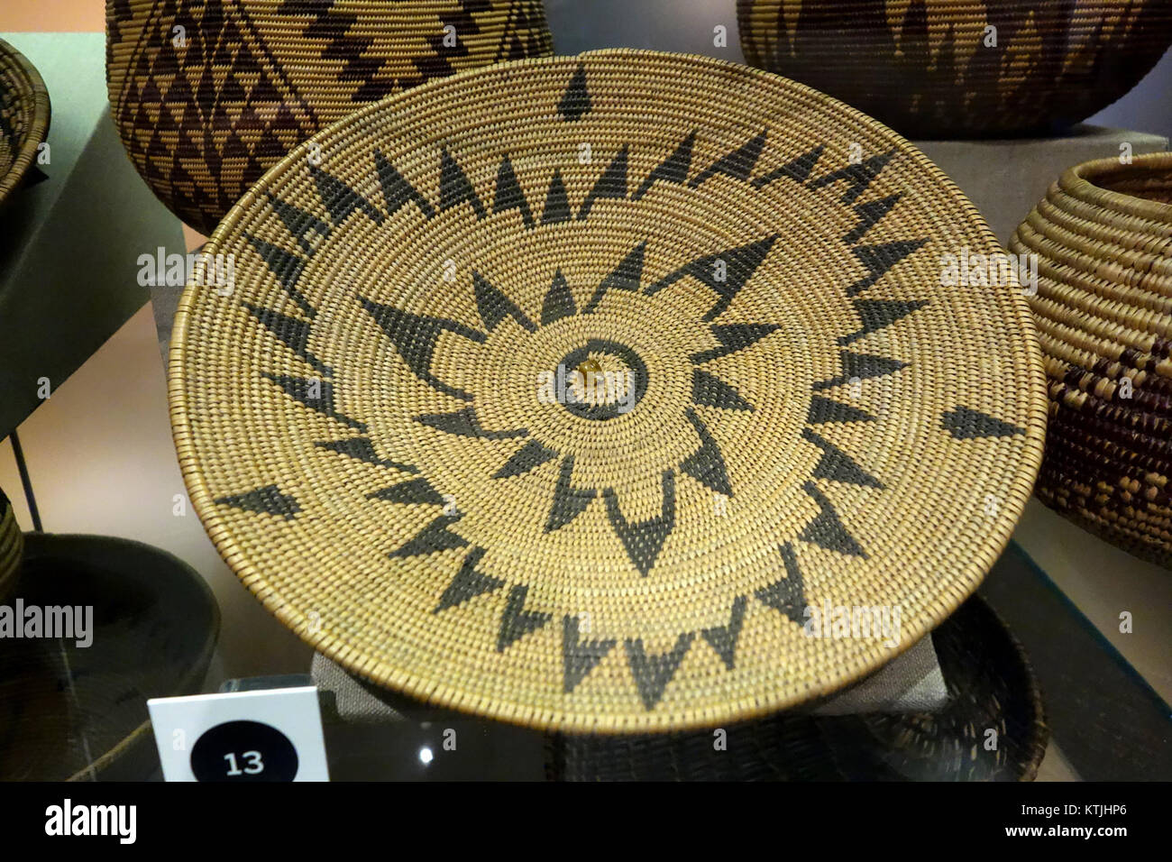 This Maidu basket tray, dating before 1932, is an important example of ...