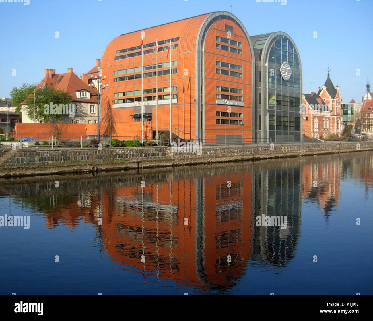 This image shows a glass silo storage facility taken in 2013. The ...