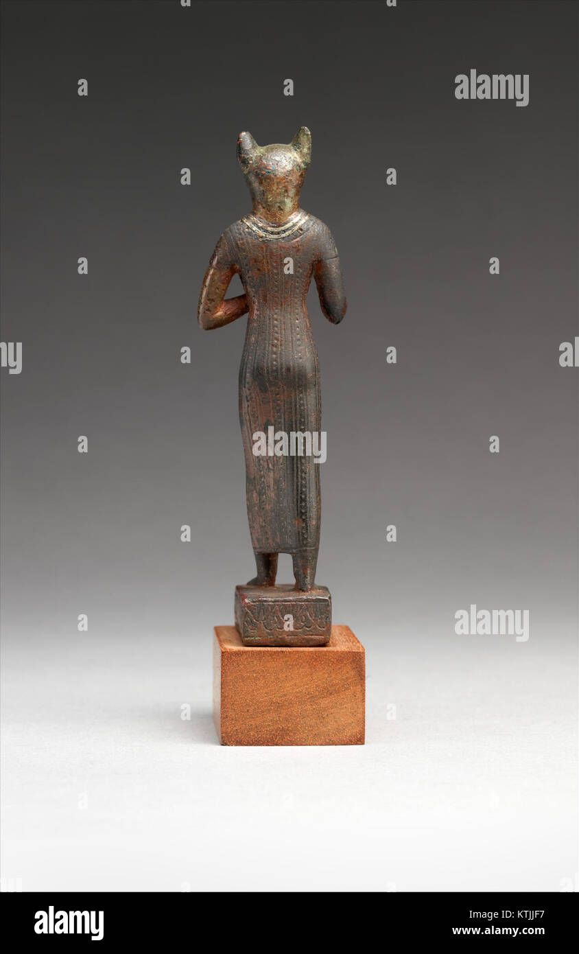 This image shows a representation of Bastet, the ancient Egyptian ...