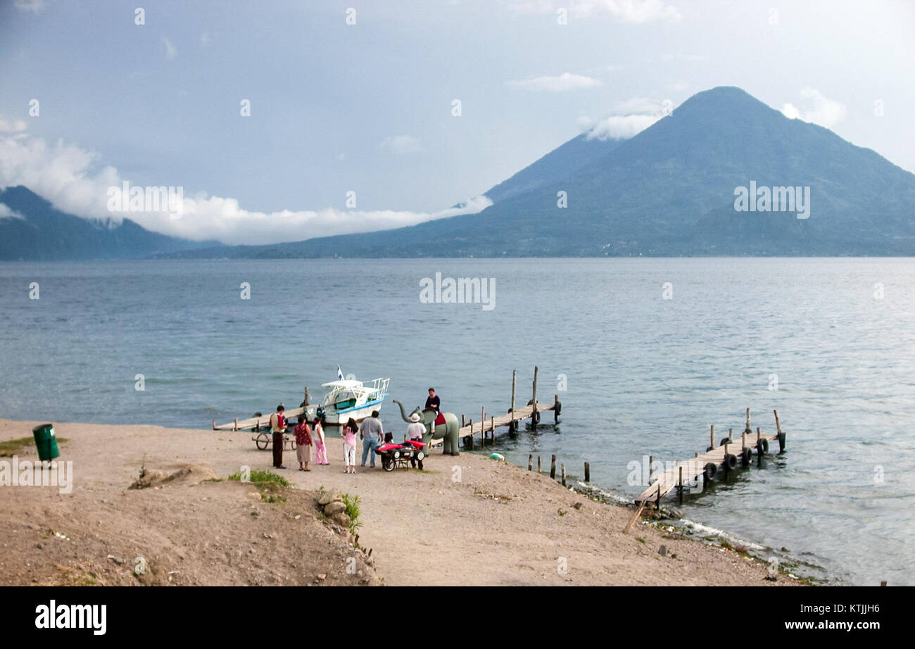 Atitlan is a lake in Guatemala, known for its picturesque scenery and ...