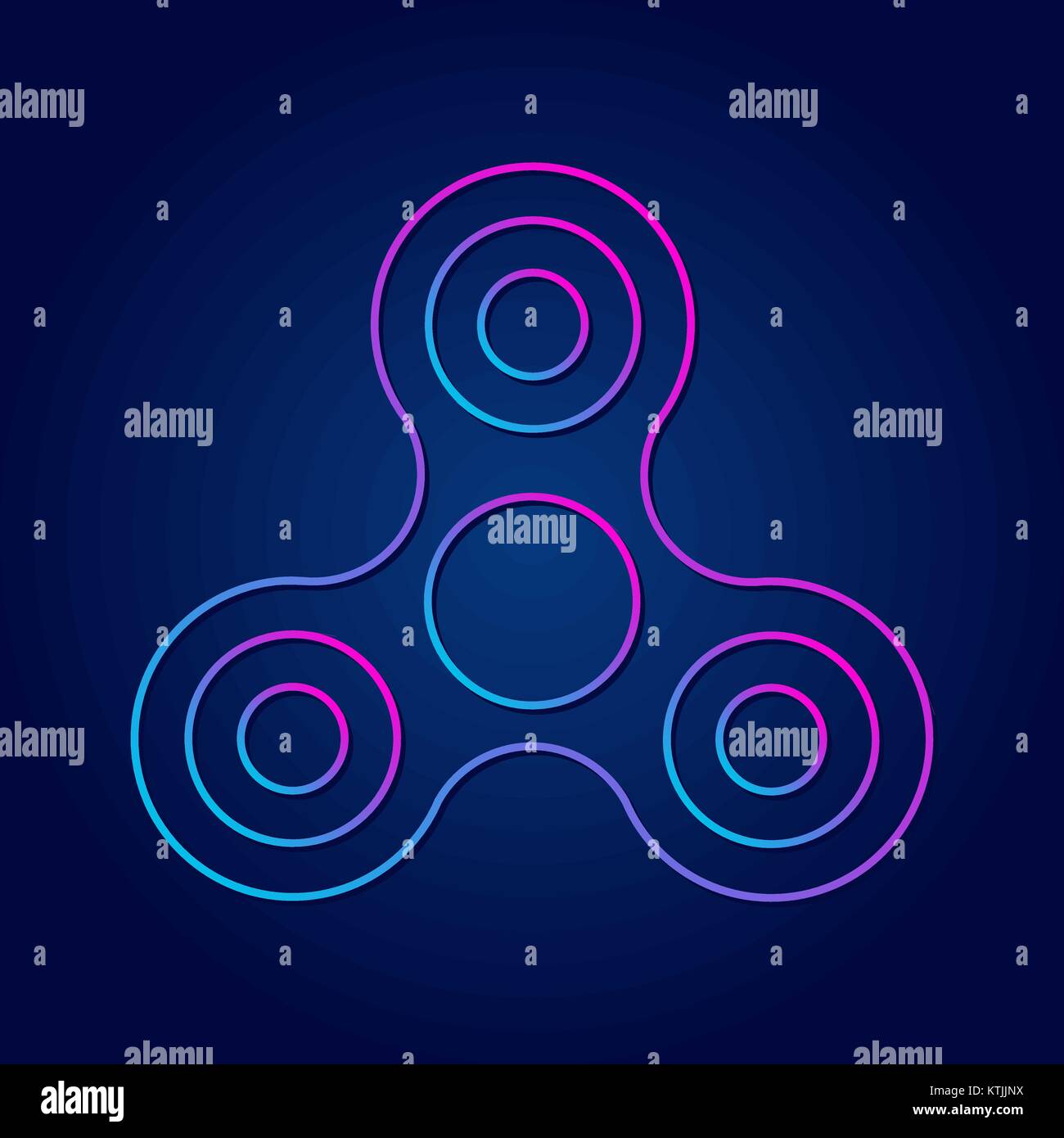 Modern symbol hand spinner future sign. Vector illustration Stock ...