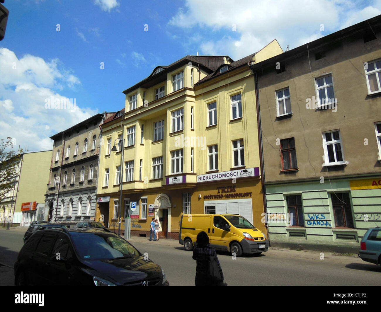 This building located at Pomorska 60 in Poland, photographed in May ...
