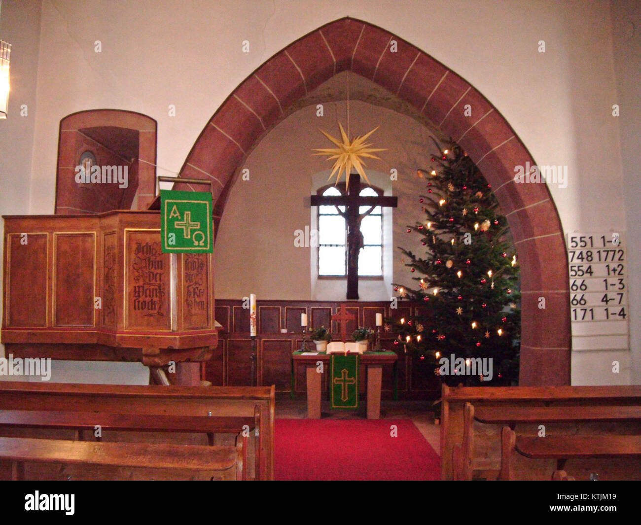 The Battenberg Church Chorbogen refers to a specific architectural ...