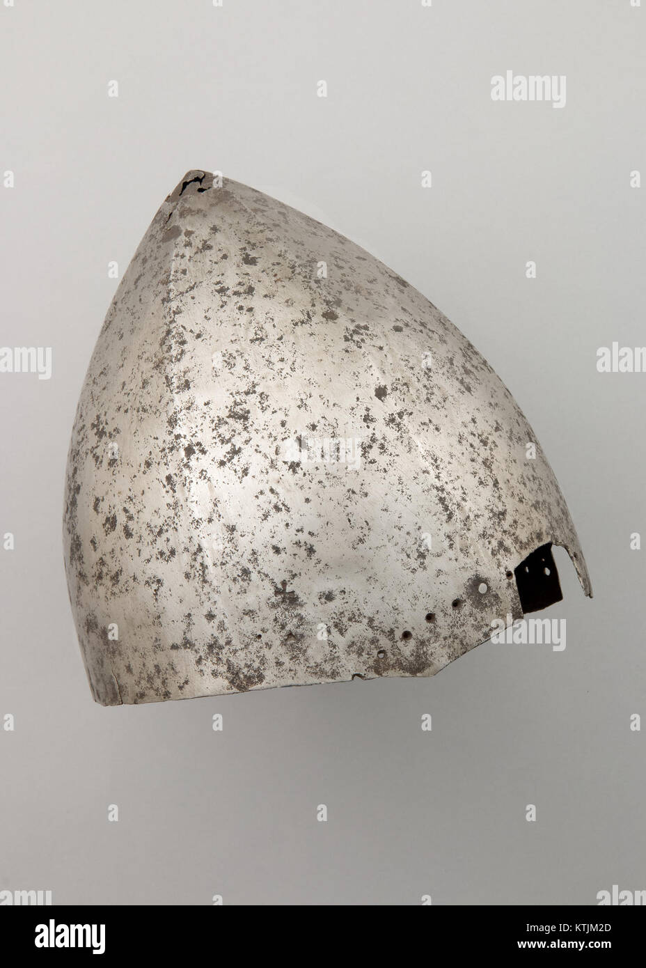 A bascinet helmet from the medieval period, cataloged as MET 29.158.44 ...