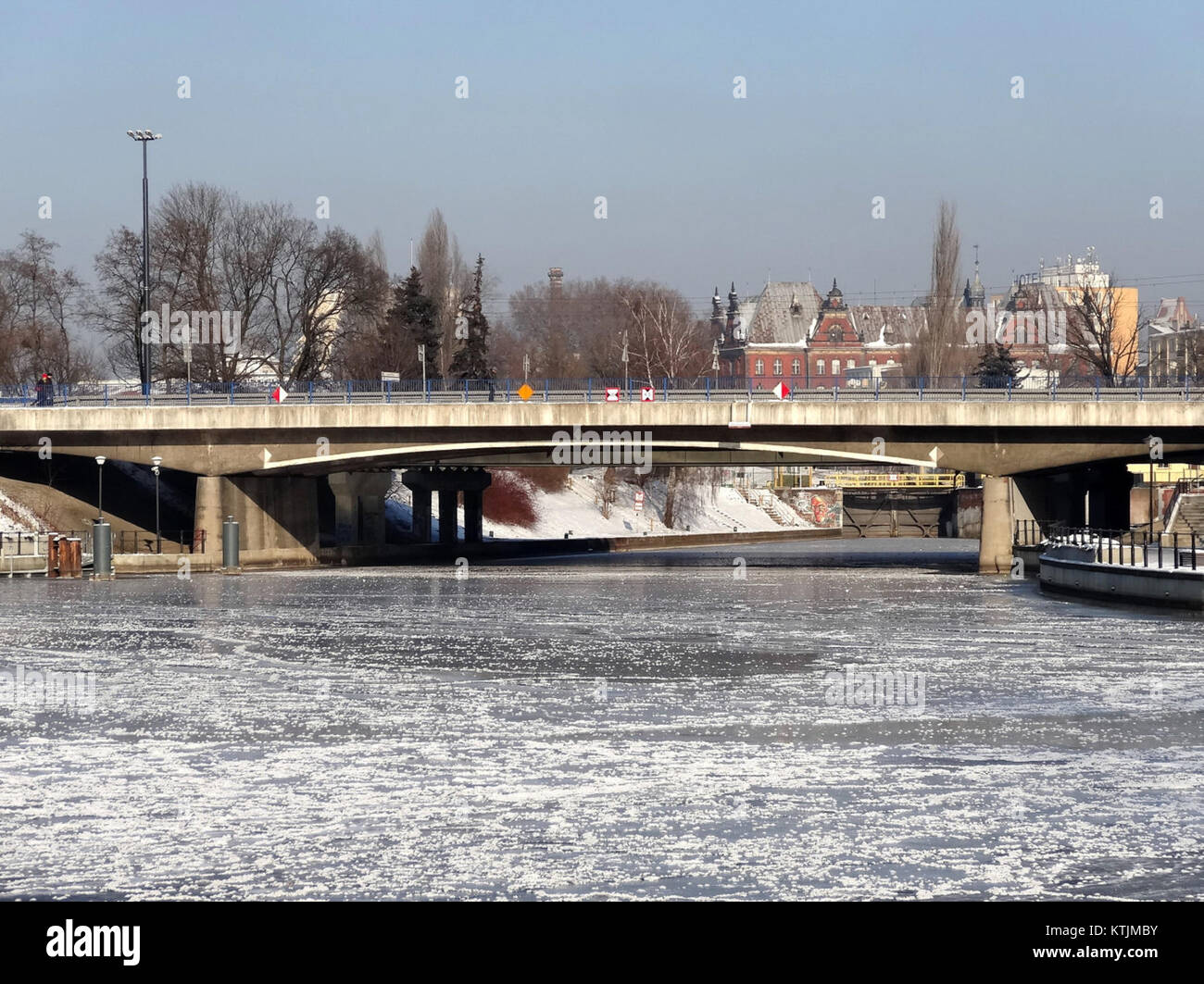 The Solidarity Bridge in Poland, pictured in January 2014, is an iconic ...