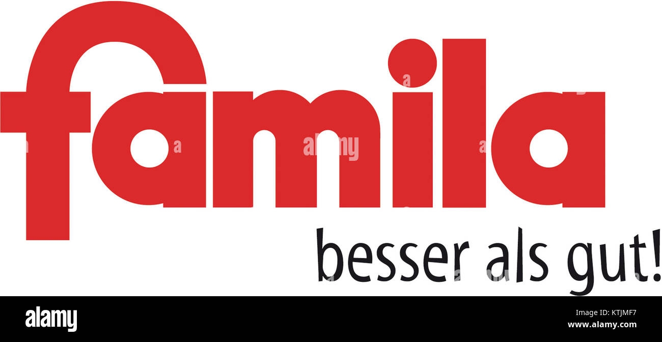The Famila logo represents a well-known retail chain in Germany ...