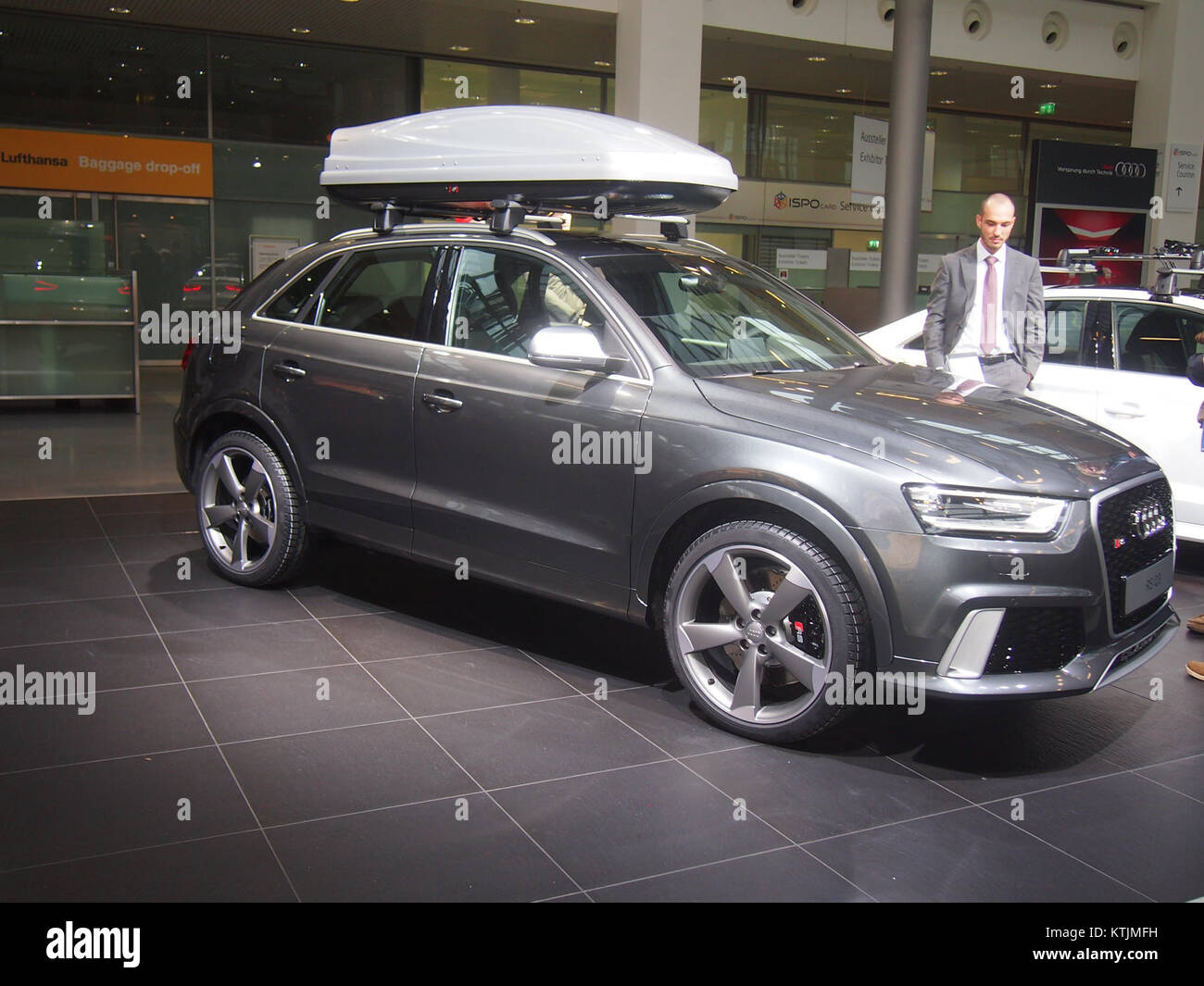 The Audi RS Q3 is a high-performance SUV featured at ISPO, a renowned ...