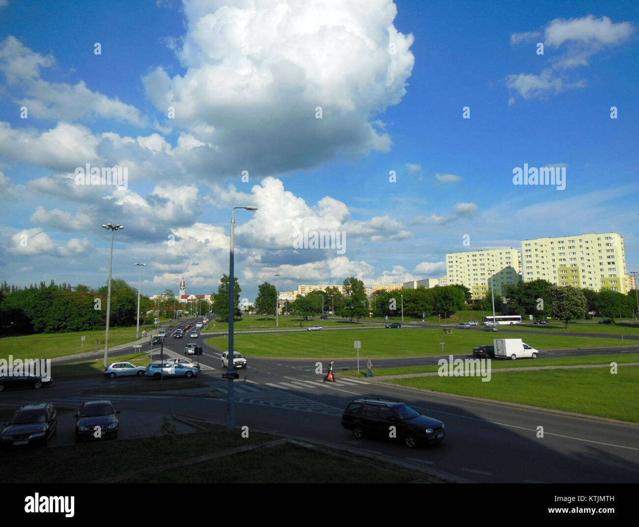 The Rondokujawskie building complex, captured in May 2013, is a notable ...