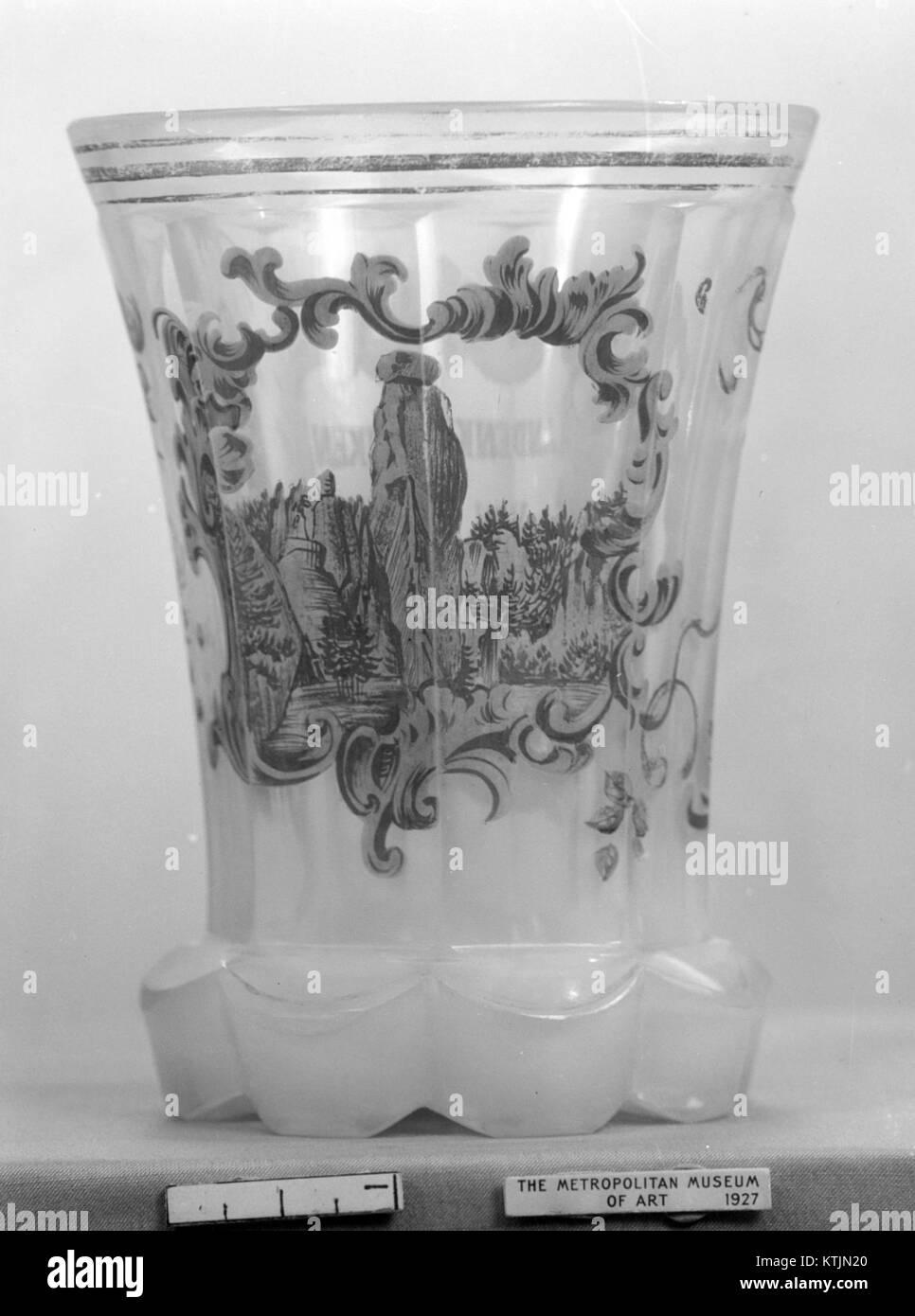 An ancient beaker housed in the MET collection, demonstrating intricate ...