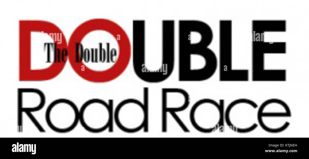 The Double Road Race logo represents an endurance running event ...