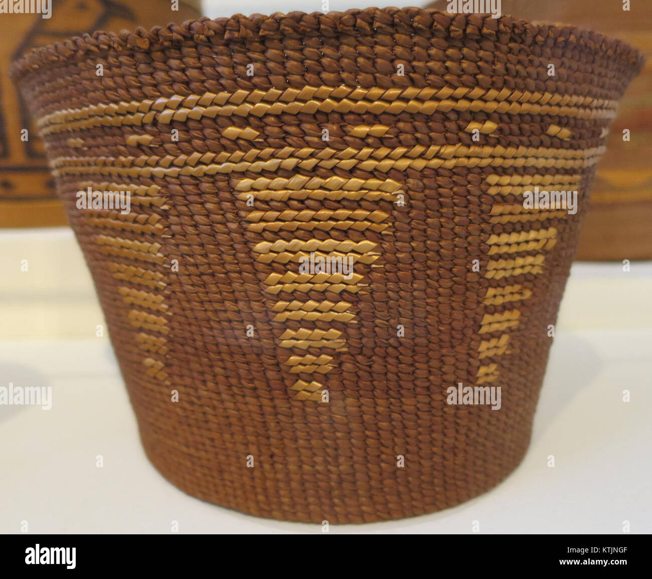 This Tlingit basket, housed in the Honolulu Museum of Art, is an ...