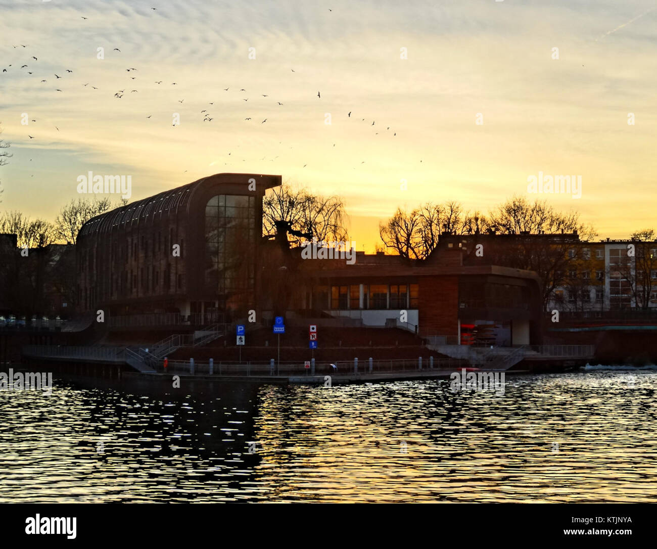 The photograph titled Bdg Przystan Bdg shows a sunset captured in 2014 ...