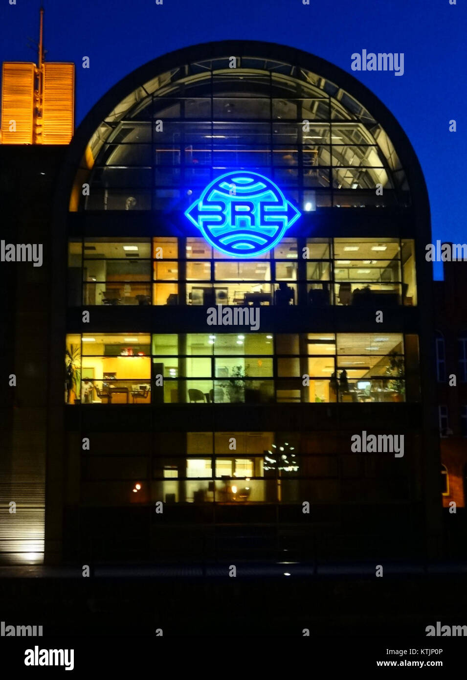 A photograph of a glass grain warehouse (szklane spichrze) from March ...