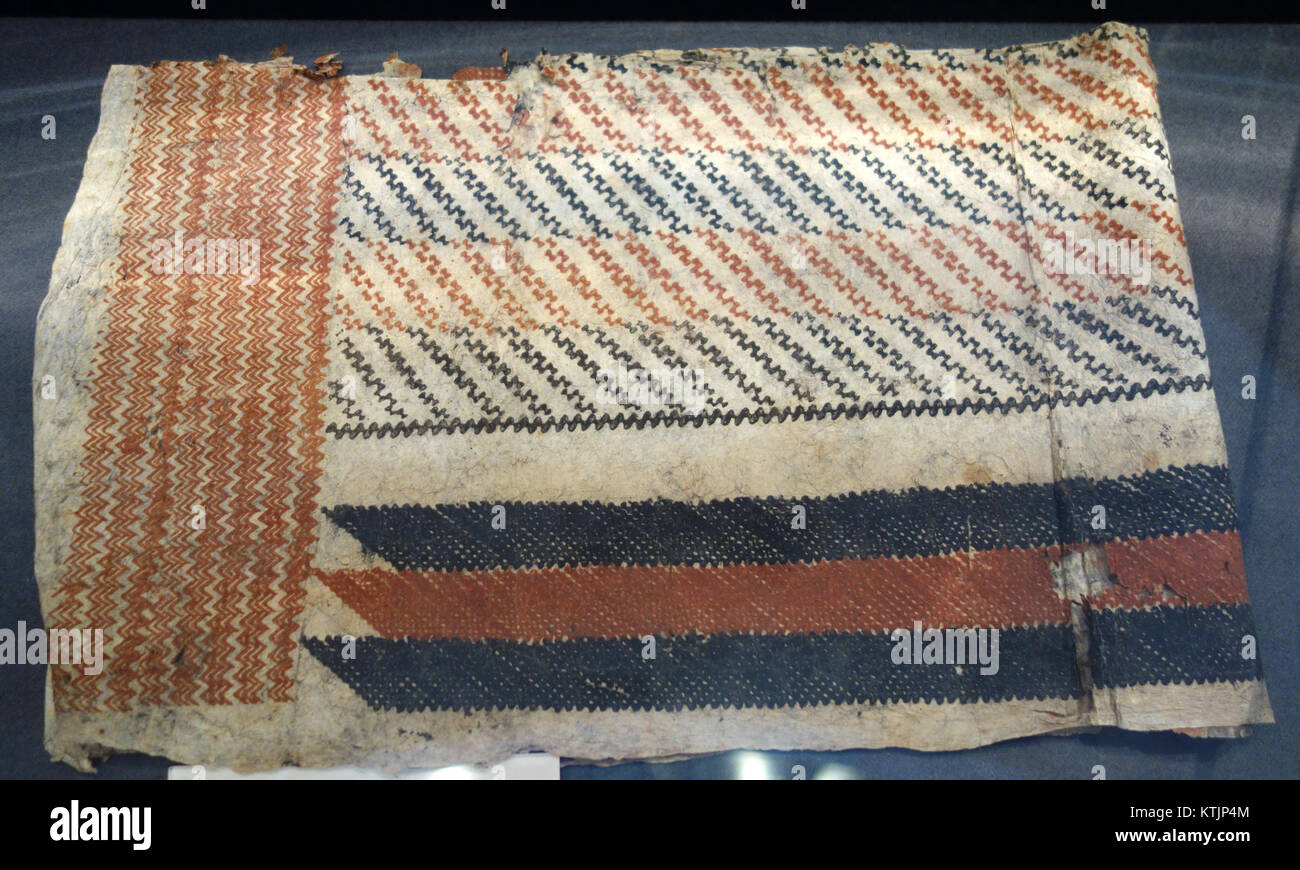 Bark paper from Tonga, displayed at the Robert C. Williams Paper Museum ...