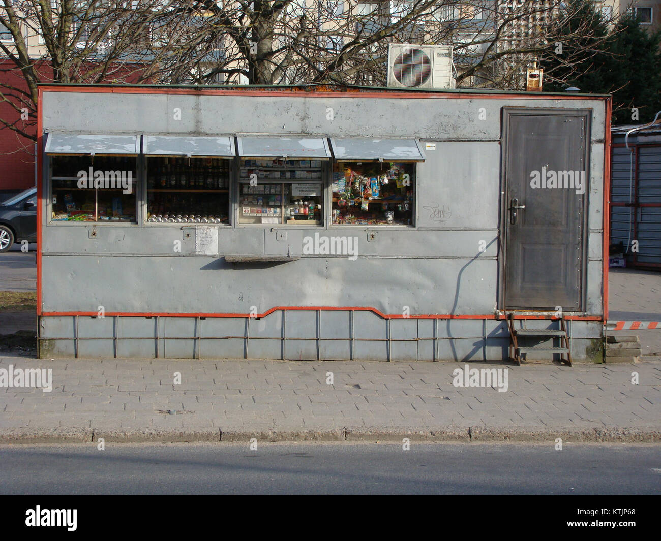 This beer kiosk in Vilnius, Lithuania, offers local brews in a casual ...